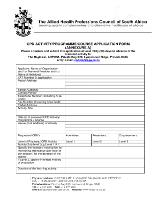 Fillable Online How to use the new HPCSA CPD and self-service online ...