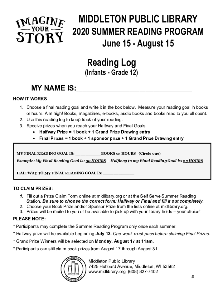 Fillable Online Summer Reading Program - City of Round Rock Fax Email ...