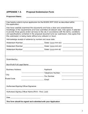 Fillable Online Appendix-1-Application-Template-RFP137-FINAL ... - SF HSH Fax Email Print ...