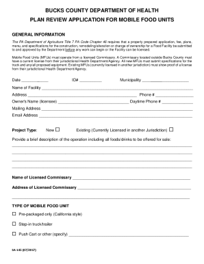 Fillable Online Application packet retail food facilities Fax Email ...