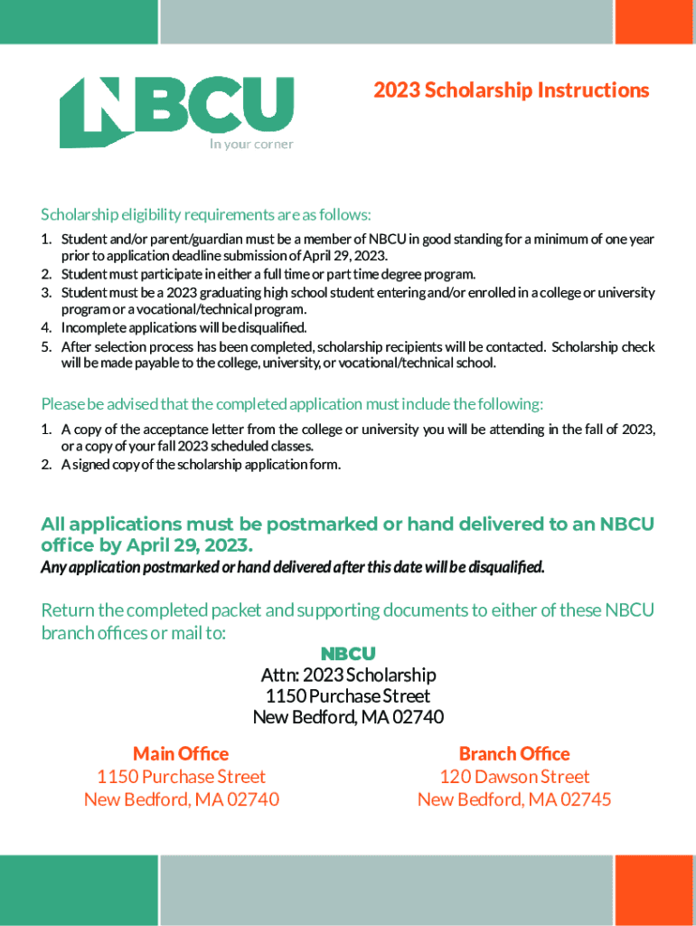 Fillable Online Student and/or parent/guardian must be a member of NBCU ...