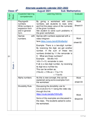 Fillable Online Class: 8 Fax Email Print - pdfFiller