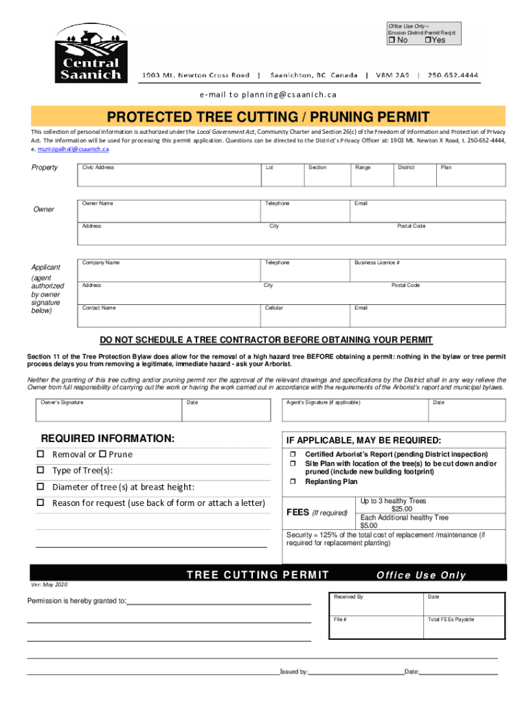 Fillable Online Tree Removal/Pruning PermitCity of Hayward - Official ...