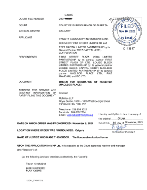 Fillable Online Provincial Court of Alberta Contact & Hours Fax Email ...