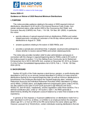Fillable Online IRS Offers Guidance on Extended Rollover Relief, Mid ...