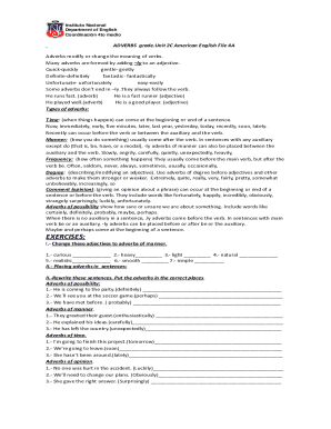 Fillable Online 4 Ingles English Reinforcement Worksheet Unit 2C ...
