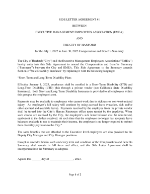 Fillable Online Side Agreement: Definition & Sample - Contracts Counsel ...