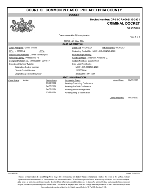 Fillable Online Judge Assigned: Gibbs, Monica Fax Email Print - pdfFiller