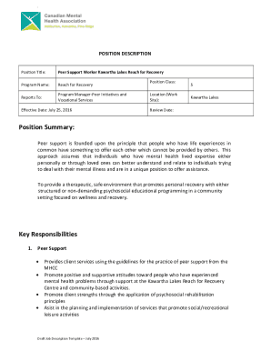 Fillable Online Core Competencies for Peer Workers in Behavioral Health ...