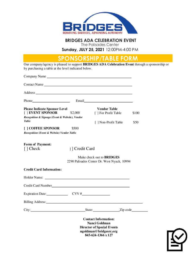 Fillable Online ADA Legacy Project Sets the Stage for the ADA's 25th ...