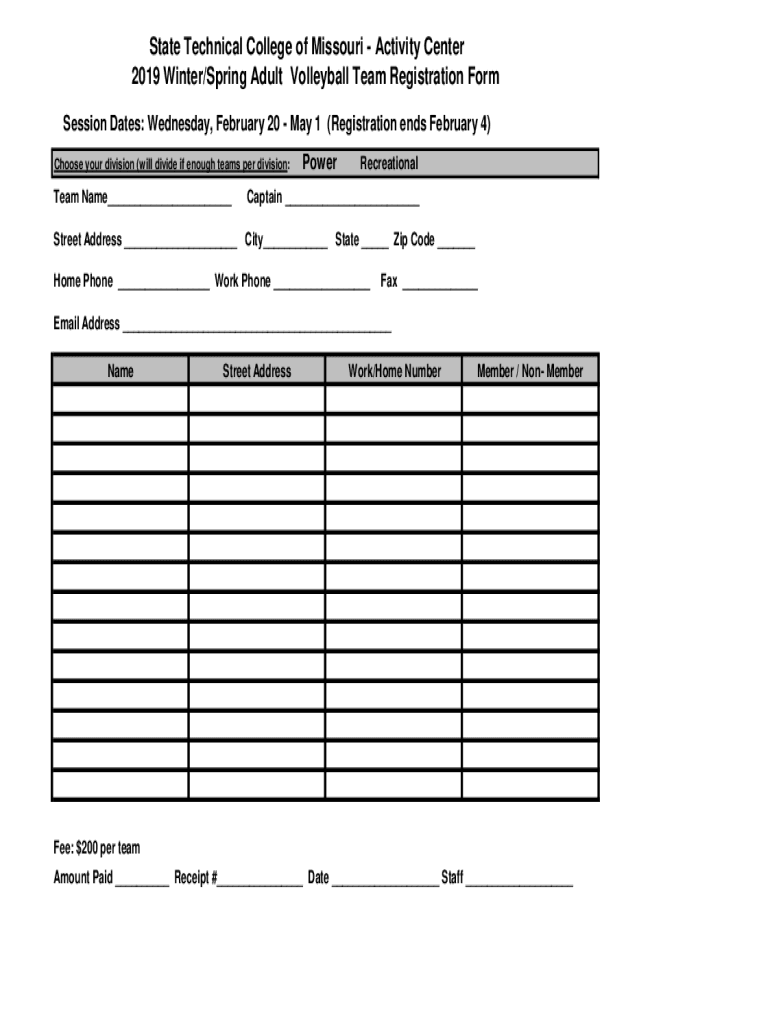 Fillable Online Activity Center - - State Technical College of Missouri Fax Email Print - pdfFiller