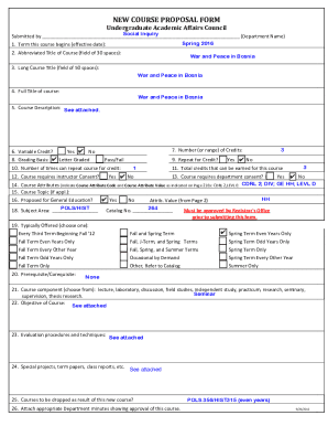 Fillable Online Course Title Guidelines - Office of the Registrar Fax ...