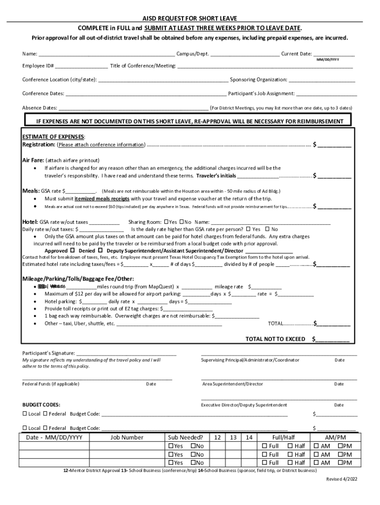 Fillable Online EMPLOYEE HANDBOOK 20212022 - Alief ISD Fax Email Print - pdfFiller
