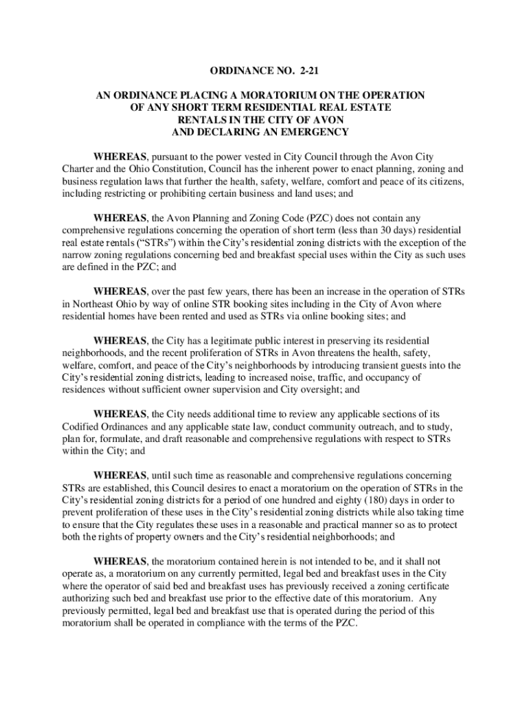 Fillable Online Short-Term Rental Ordinance Updates - Placer County ...