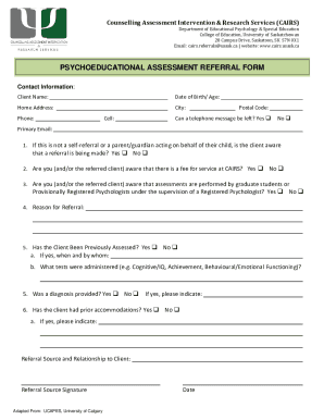 Fillable Online Therapeutic Assessment as a form of Intervention Fax ...