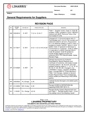 Fillable Online REVISION PAGE Fax Email Print - pdfFiller