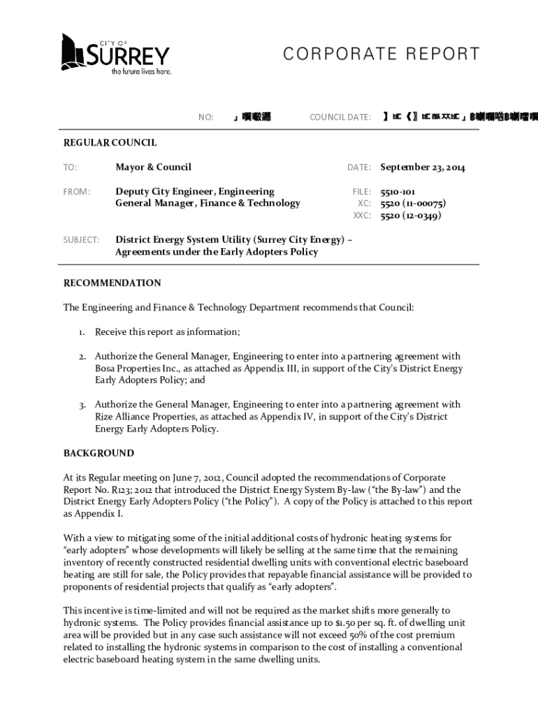 Fillable Online City Manager's emails and memos to Mayor and Council ...