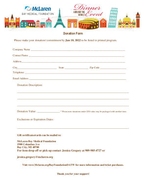 Fillable Online Online Donation Form McLaren Flint Foundation Fax Email ...
