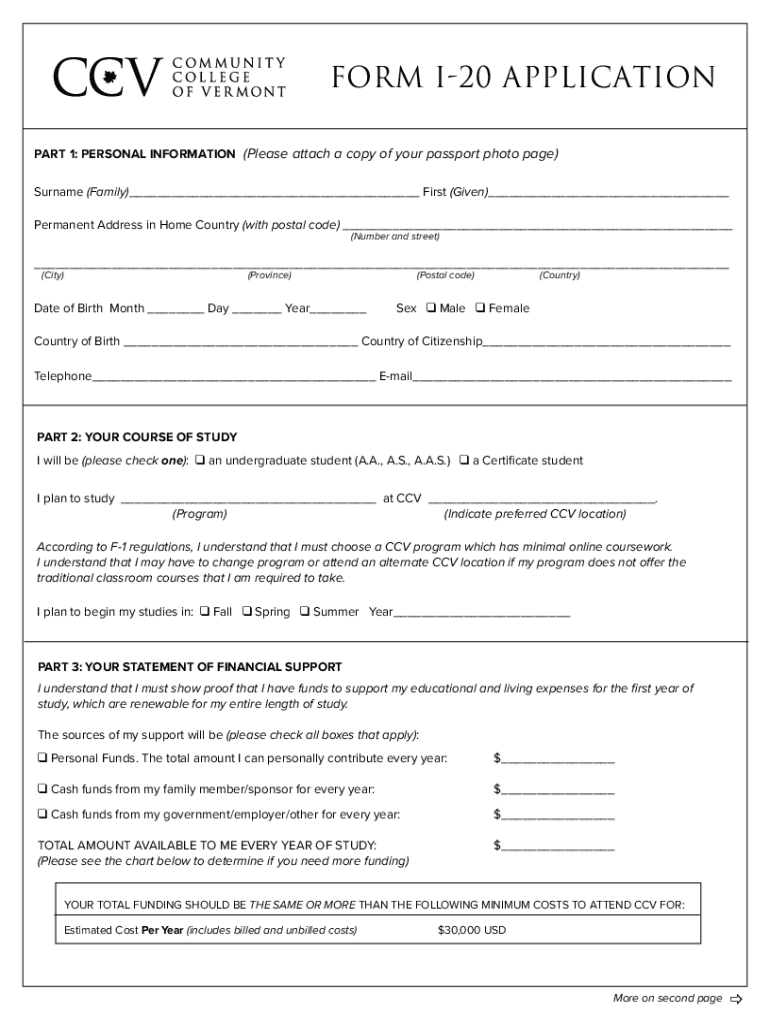 Fillable Online I-20 REQUEST FORM Fax Email Print - pdfFiller