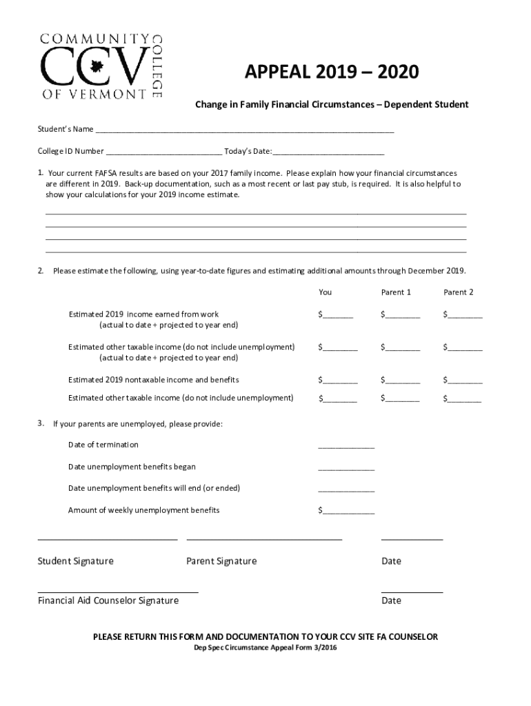 Fillable Online Your current FAFSA results are based on your 2017 ...