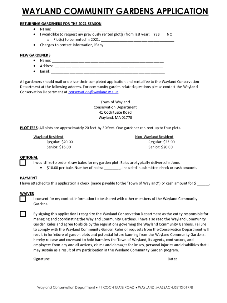 Fillable Online Community Gardens - Plot Request Form - PortlandOregon.gov Fax Email Print ...