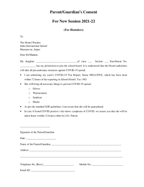 Fillable Online Hostelers Consent Form Fax Email Print - pdfFiller