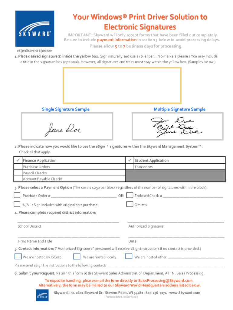 Fillable Online Your Windows Print Driver Solution to Electronic ...