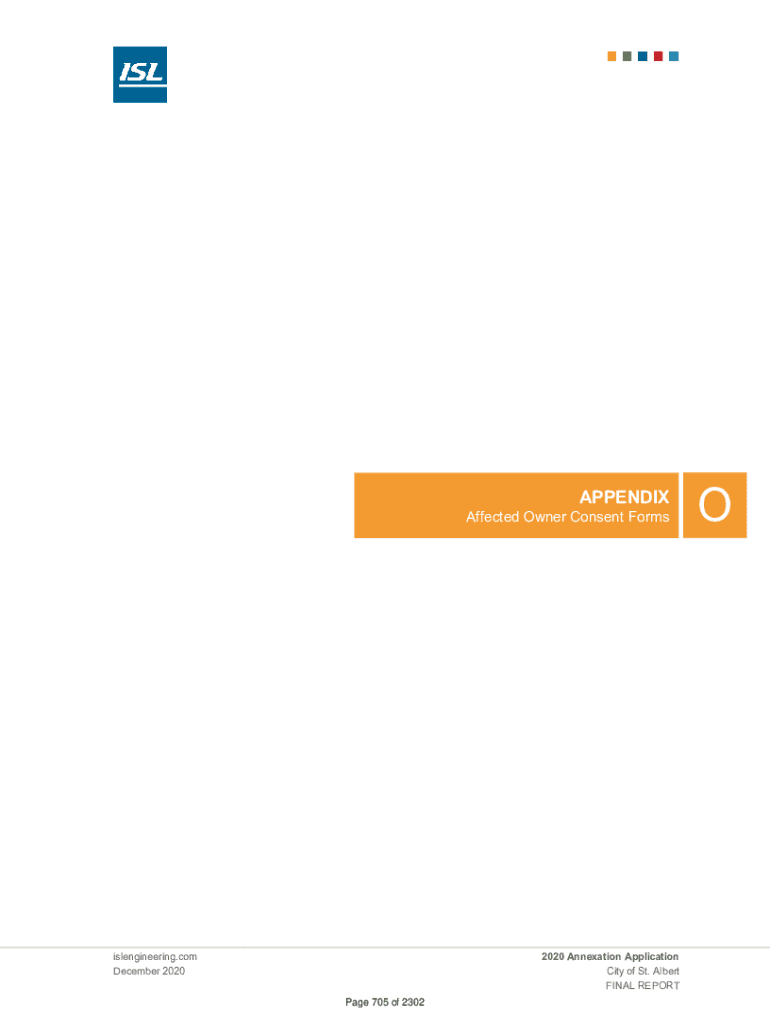 Fillable Online Sturgeon County Land Annexation - City of St. Albert Fax Email Print - pdfFiller