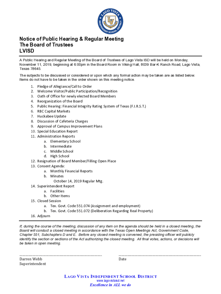 Fillable Online SAMPLE PUBLIC HEARING NOTICE - Wisconsin DNR Fax Email ...