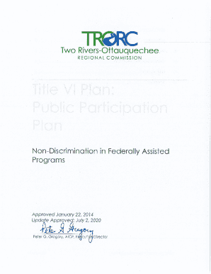 Fillable Online TRORC Title VI Plan Fax Email Print - pdfFiller