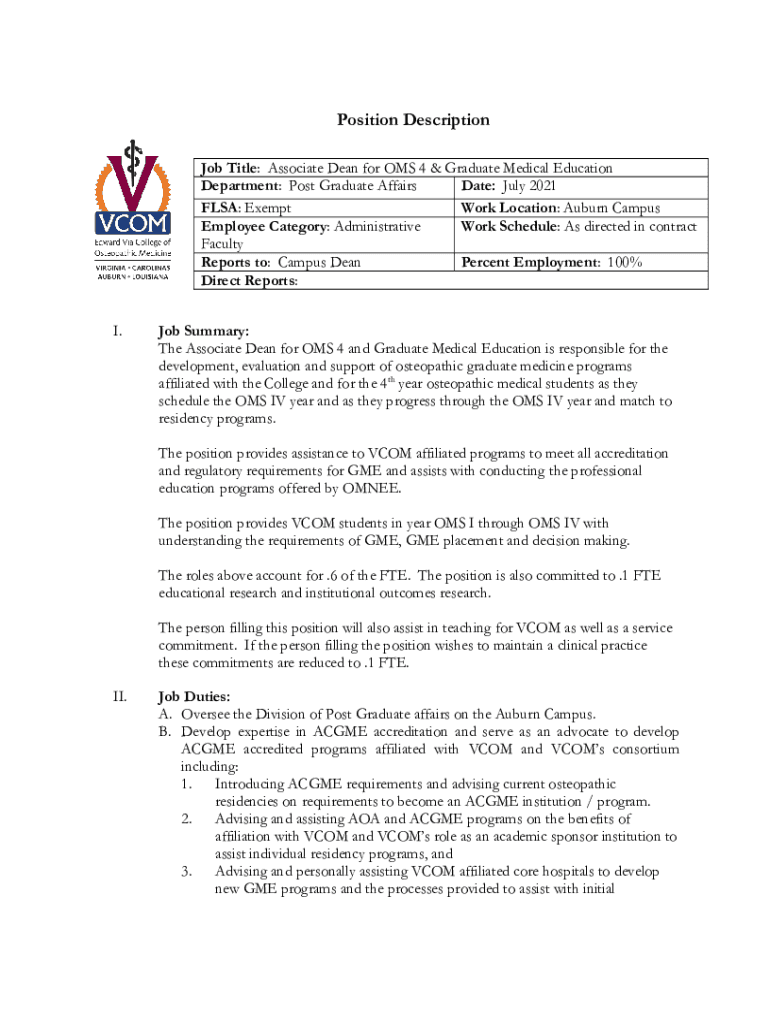 Fillable Online OMS-III & OMS-IV Specific Academic Policies & Procedures Fax Email Print - pdfFiller