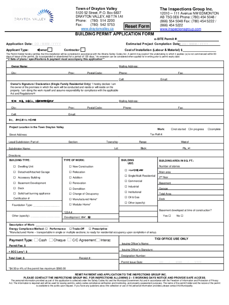 Fillable Online Town of Drayton Valley - Alberta - MapQuest Fax Email ...