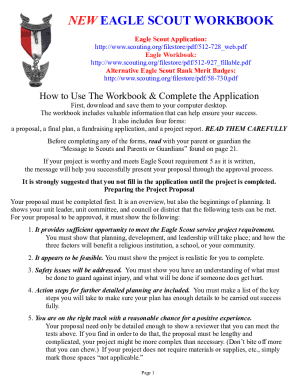 Fillable Online 2021-2023 Form Eagle Scout Service Project Worksheet ...