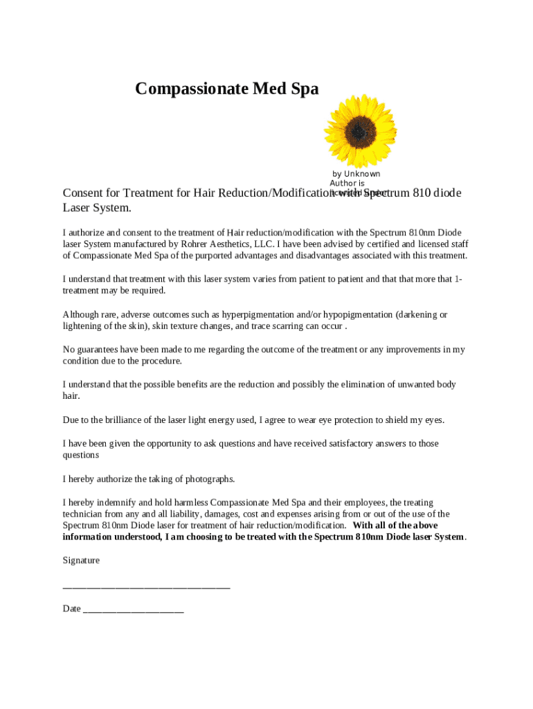 Compassionate Med Spa Doc Template | pdfFiller