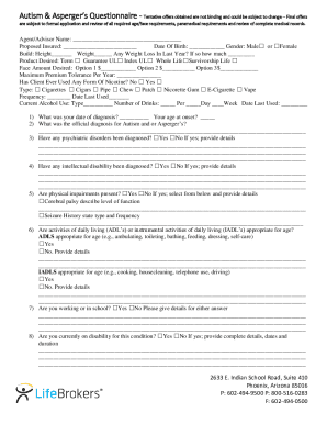 Fillable Online What Is Autism Spectrum Disorder? - Psychiatry.org Fax Email Print - pdfFiller