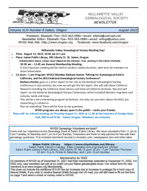 Fillable Online GENEALOGICAL SOCIETY Fax Email Print - pdfFiller