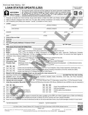 Fillable Online Arizona LSU Forms (Loan Status Updates) and what you ...