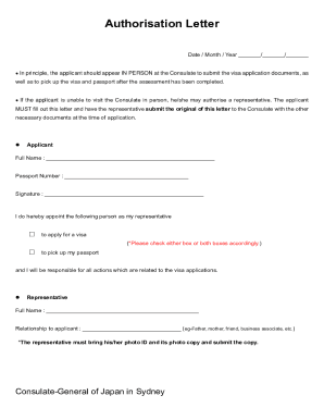 Fillable Online VISA Authorization & Disclaimer Form Fax Email Print ...