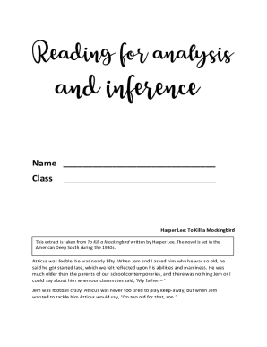 Fillable Online Reading for Inference Multiple Choice Fax Email Print ...