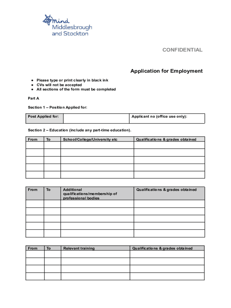 Fillable Online THINK AHEAD APPLICATION FORM Fax Email Print - pdfFiller