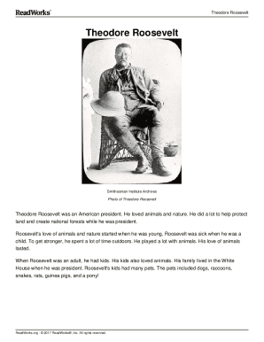 Fillable Online The Roosevelt Pets - National Park Service Fax Email ...