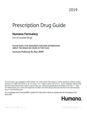 Fillable Online List of covered drugs for Medicare - Humana Fax Email ...