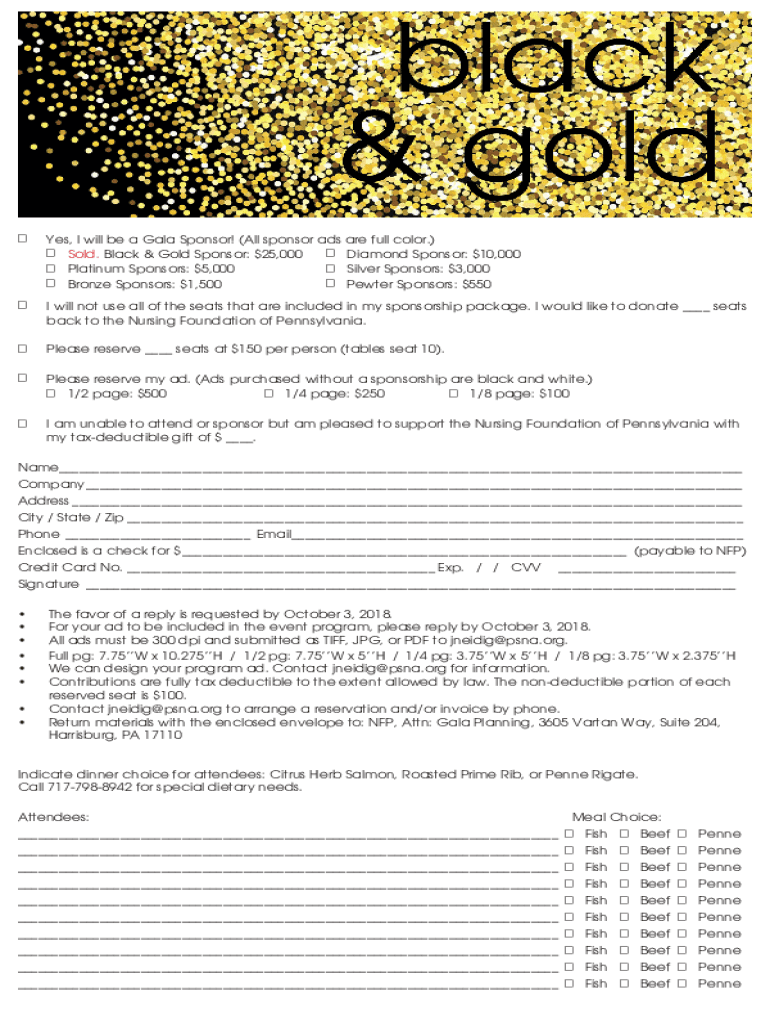 Fillable Online Gala Branding and the 12 Items You Need Designed Fax ...