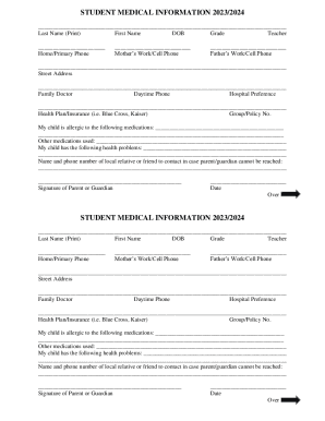 Fillable Online 2023-2024 FBA Middle School Registration Form Fax Email ...