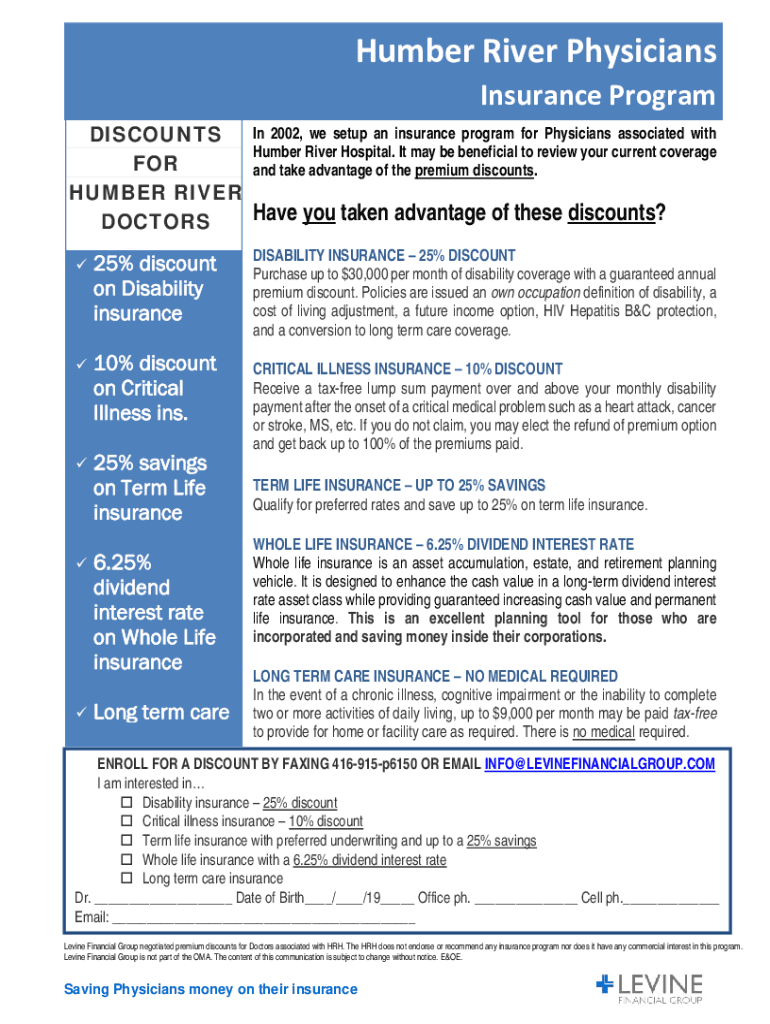 Fillable Online Pay My Bill - Humber River Hospital Fax Email Print ...