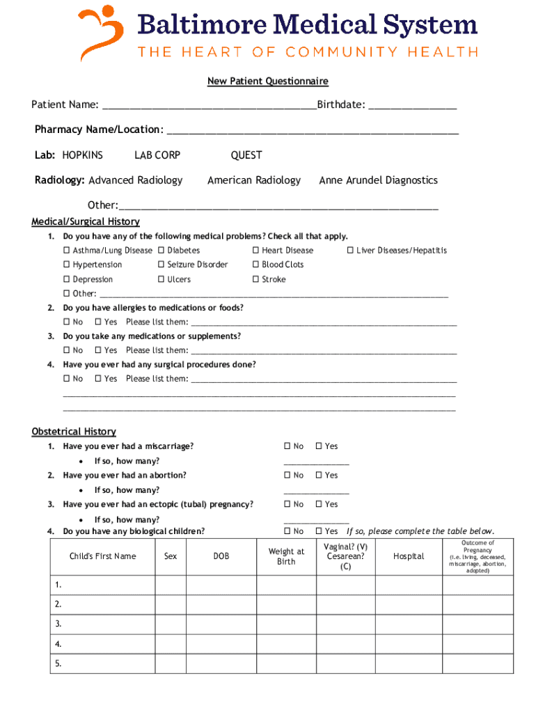 Fillable Online Adult-New-Patient-Forms.pdf - Baltimore Medical System ...