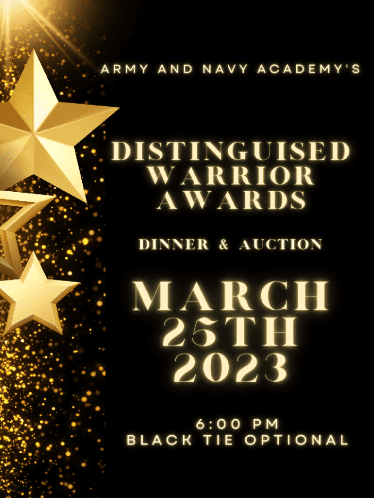 Fillable Online DWA 2023 Sponsor Forms - Army And Navy Academy Fax ...