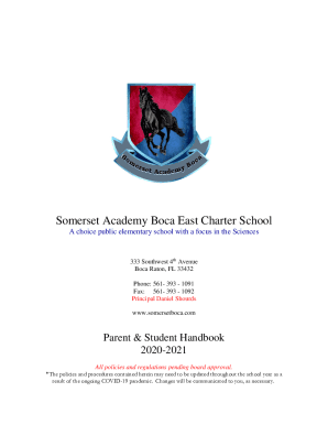 Fillable Online Somerset Academy Boca East - Boca Raton, Florida - FL ...