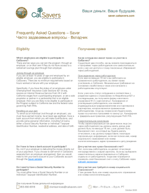 Fillable Online CalSavers Retirement Savings Program - EDD Fax Email ...