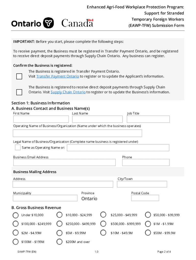 Fillable Online Hire a temporary foreign worker through the ...